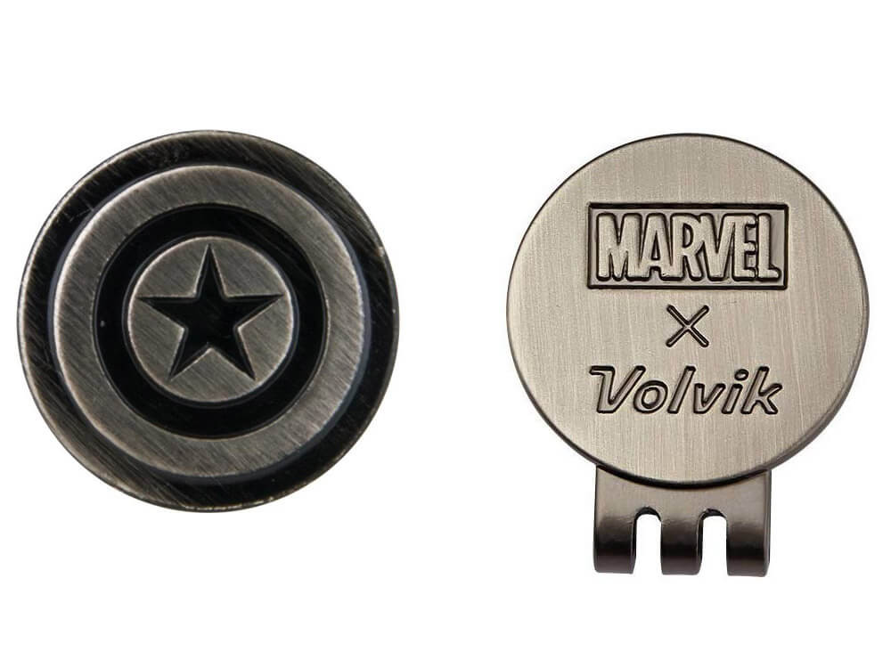 Volvik Marvel Captain America Golf Balls & Marker (4 Pack)