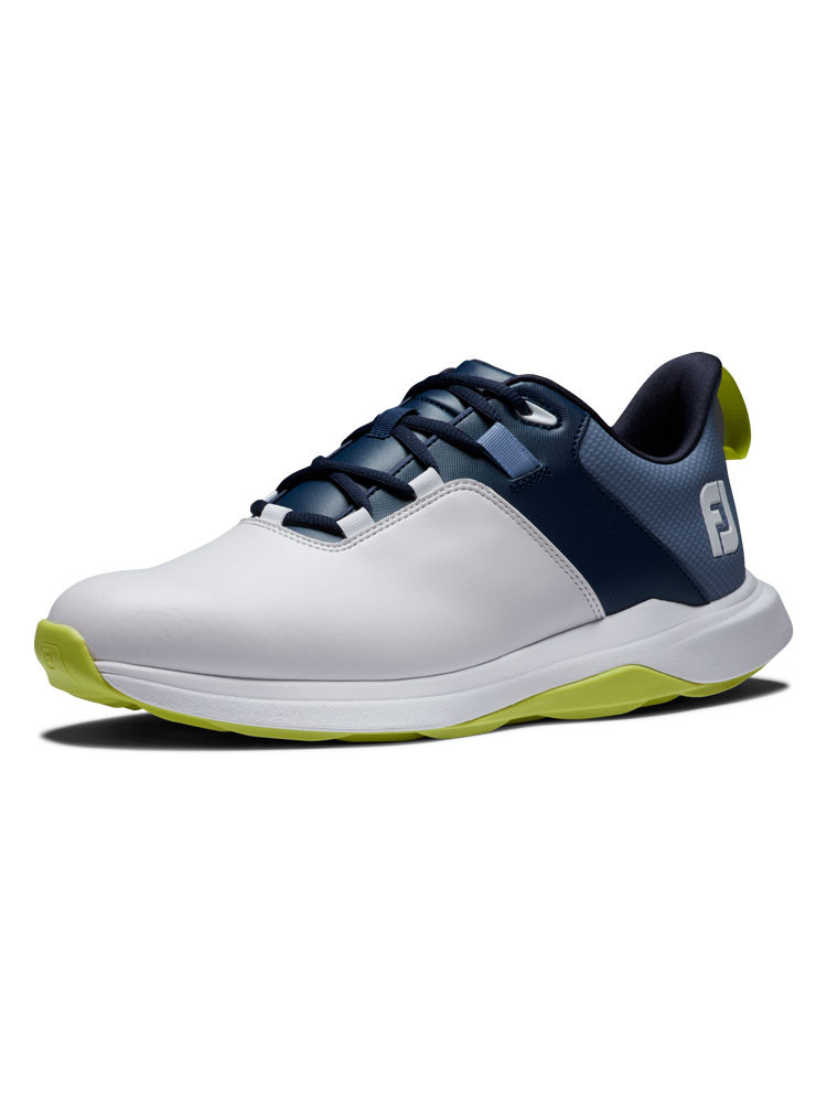FootJoy ProLite Golf Shoes - White/Navy | GolfBox