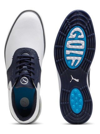Puma Avant Golf Shoes - Puma White/Deep Navy/Speed Blue