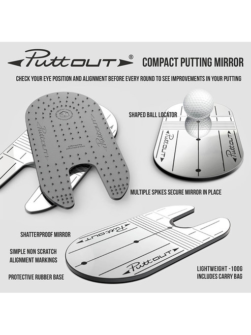 PuttOUT Compact Putting Mirror | GolfBox