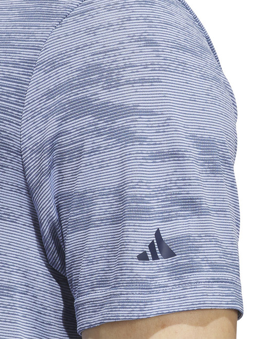 adidas Ultimate365 Textured Stripe Polo Shirt - Blue Spark/Preloved Ink adidas Ultimate365 Textured Stripe Polo Shirt - Blue Spark/Preloved Ink