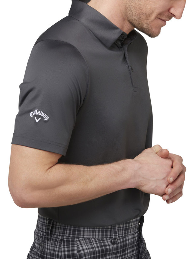 Callaway SwingTech Solid Polo - Asphalt | GolfBox