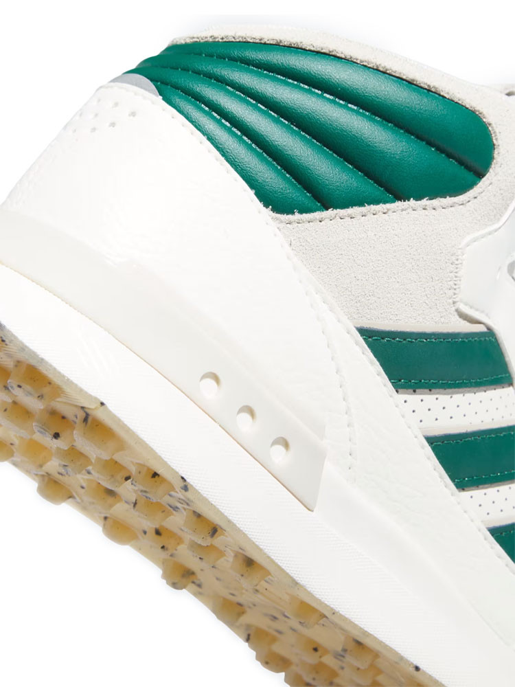 adidas S2G Spikeless Mid Golf Shoes - Off White/Collegiate Green/Aluminium