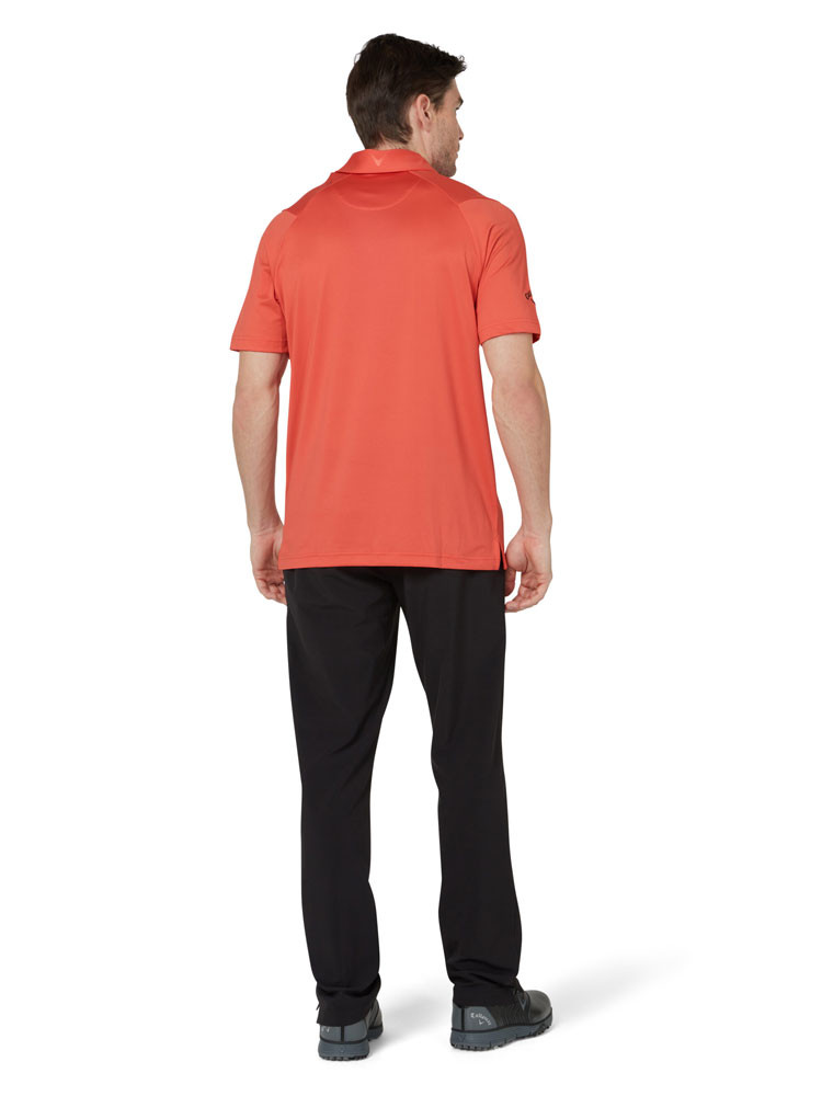 Callaway SwingTech Solid Polo - Spiced Coral | GolfBox