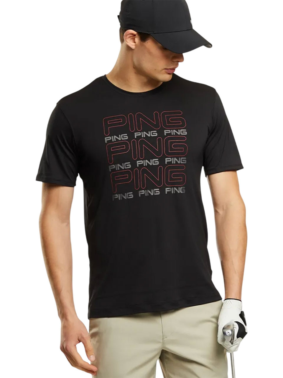 Ping Logo Tee - Black | GolfBox