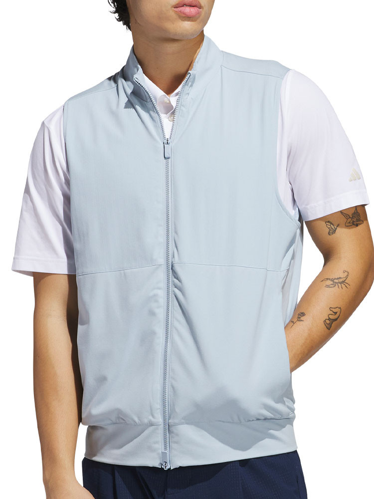 adidas Ultimate365 Tour Full-Zip Vest - Wonder Blue