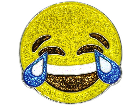 Navika Glitzy Emoji LMAO Ball Marker | GolfBox