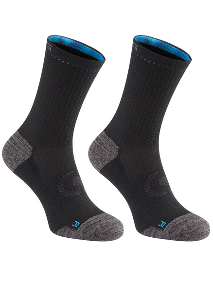 Ping SensorCool Crew 2 Pack Socks - Black | GolfBox