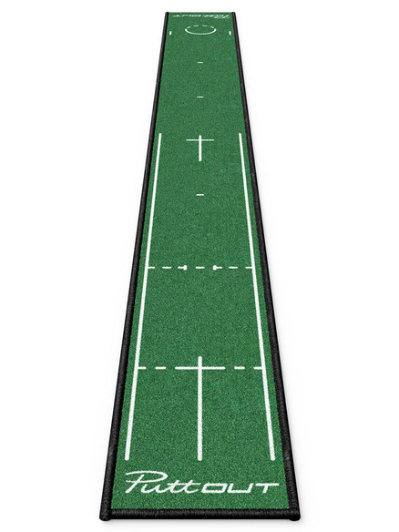 Puttout Slim Putting Mat - Green | GolfBox