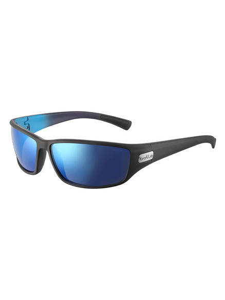 Bolle Python Sunglasses - Black Blue Matte w/ Offshore Blue Polarised ...