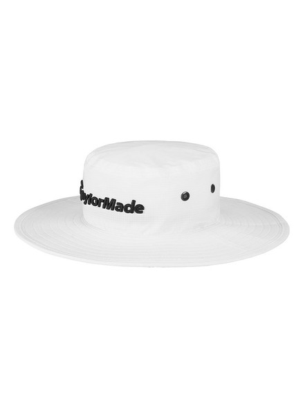TaylorMade Metal Eyelet Bucket Hat - White | GolfBox