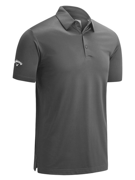 Callaway SwingTech Solid Polo - Asphalt | GolfBox