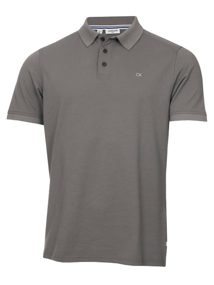 Calvin Klein Junior Boys Pique Polo Shirt - Slate