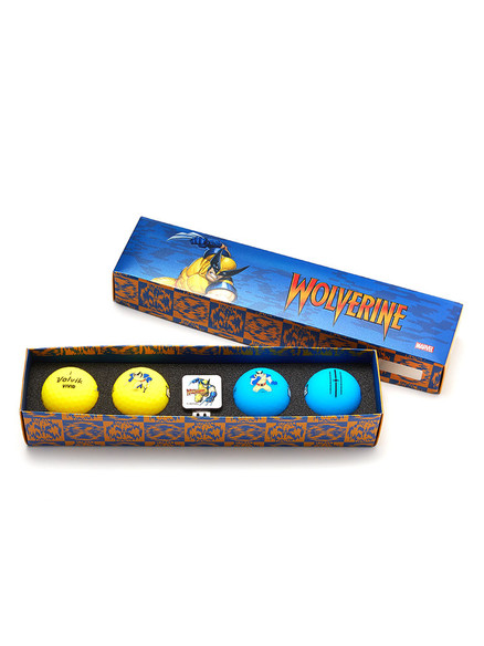 Marvel Golf Balls & Marker - 4 Pack Wolverine