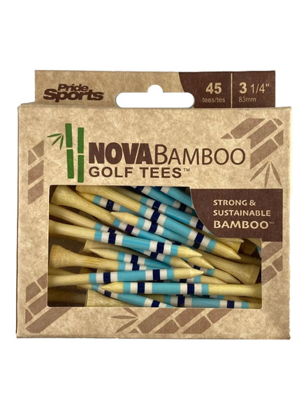 Nova Bamboo Striped Golf Tees - 3.25" | GolfBox