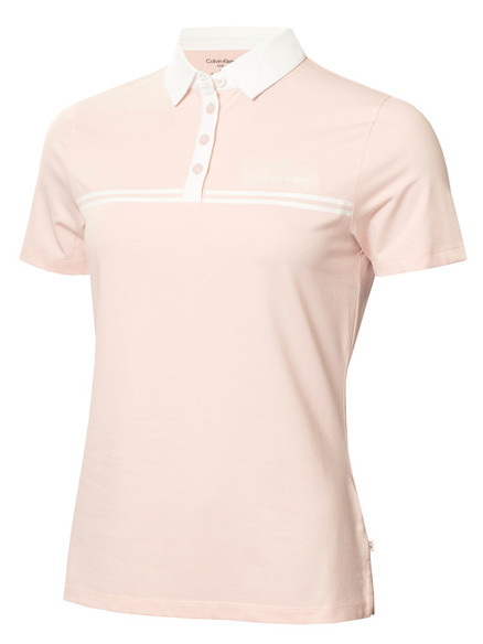 Calvin Klein Womens Bellevue Polo Shirt - Shell Pink