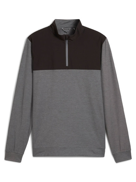 Puma Ripguard Hybrid 1/4 Zip - Slate Sky Heather/Puma Black