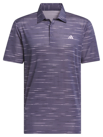 adidas Ultimate365 Mesh Glimmer Print Polo Shirt - Preloved Violet