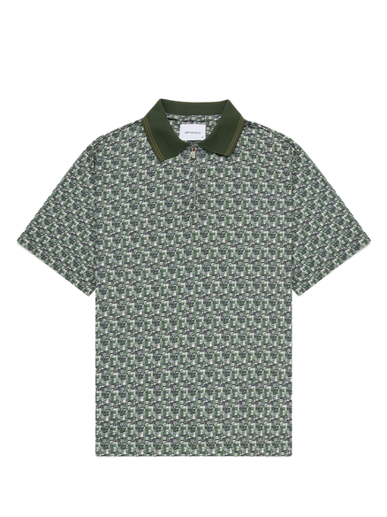 Left Of Field Golf Elements Polo - Green | GolfBox