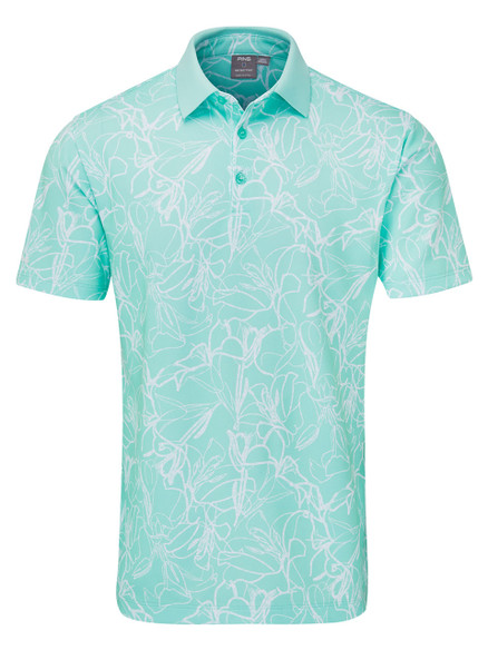 Ping Orlando Polo Shirt - Green Bay/White | GolfBox
