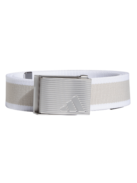adidas Womens Reversible Striped Webbing Belt - White/Wonder Alumina
