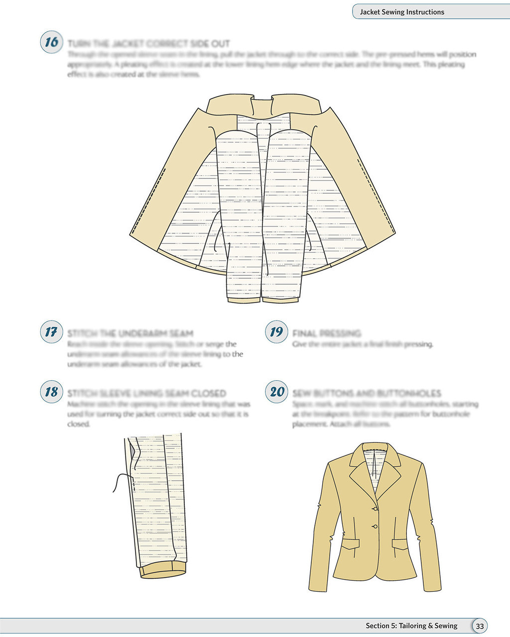 Custom Tailored Jackets Book - Islander Sewing Systems