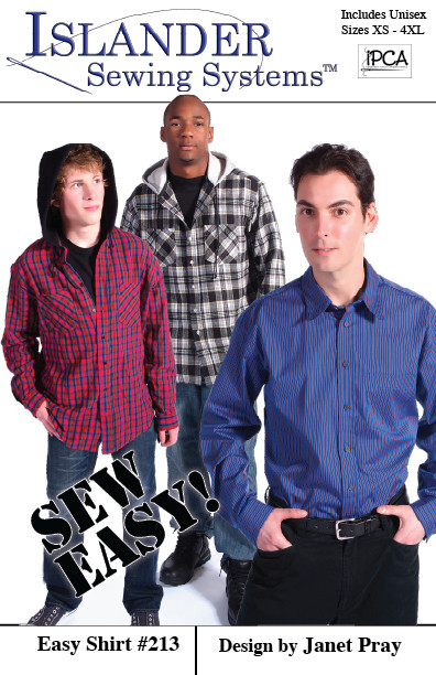 Easy Shirt Basic 60" Kit, (WITHOUT PATTERN) View A & B, XS-L - (Retail ...