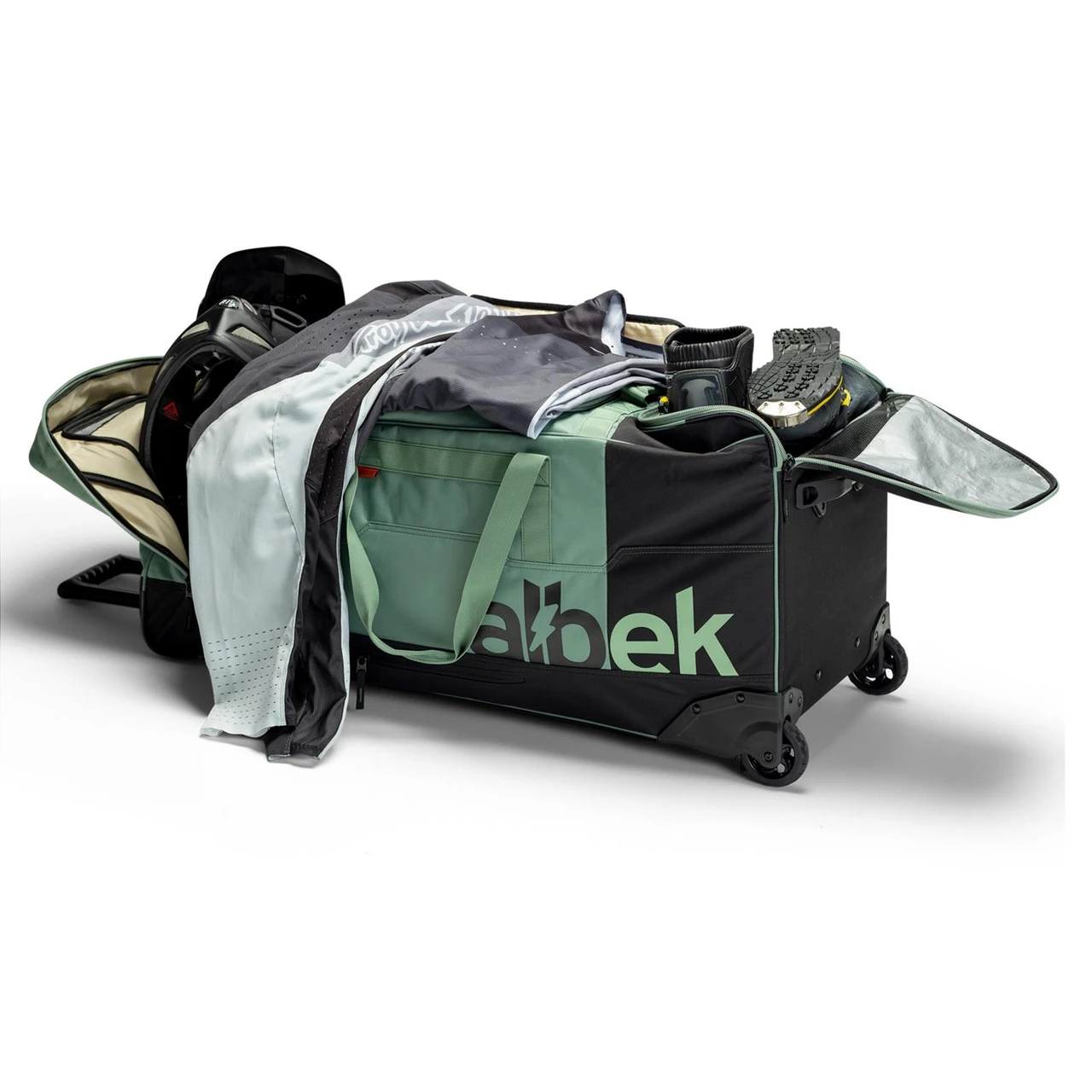 ALBEK MERIDIAN WHEELED GEAR BAG BLOCK GREYN - Mission MX
