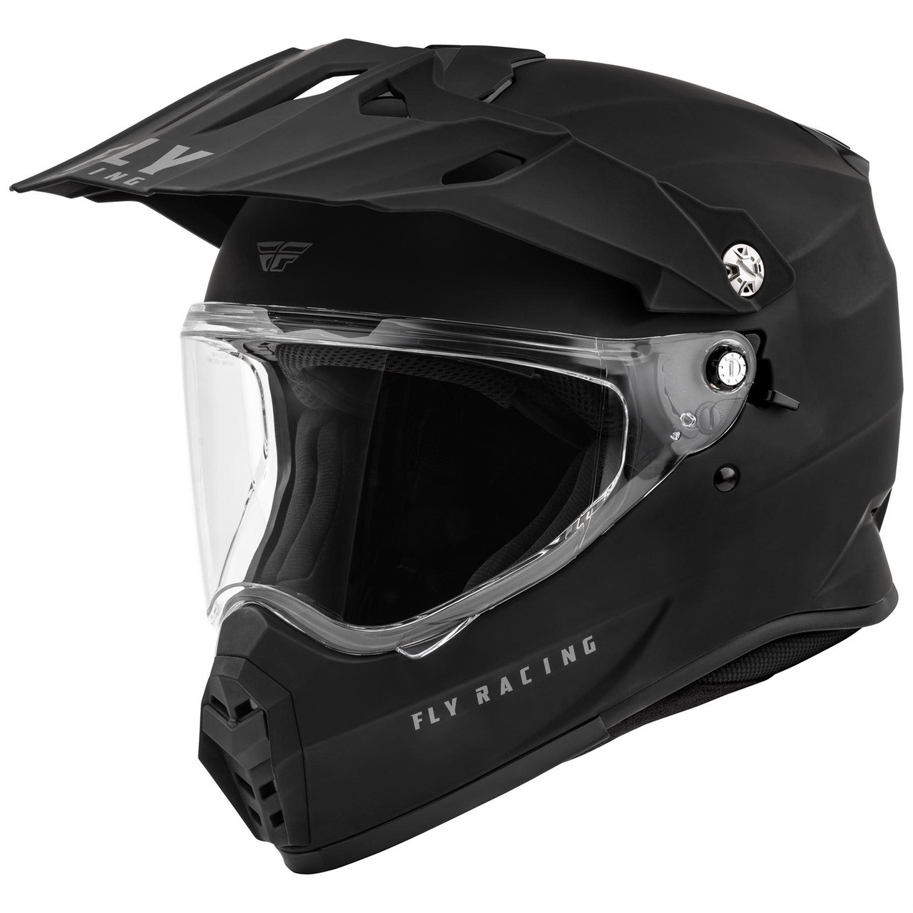 Fly Racing 2025 Trekker Solid Helmet Matte Black