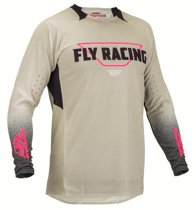 Fly 2023 Evolution DST Adult MX Jersey Ivory/Black