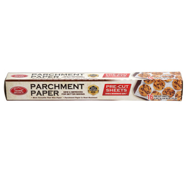 PARCHMENT PAPER 16CT 12X16.5IN PRE-CUT SHEETS HOME SELECT - Regent Products