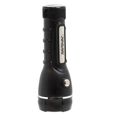 RAYOVAC LED FLASHLIGHT RUBBERIZED BLACK BULK HANDHELD 2D BATTERIES NOT ...