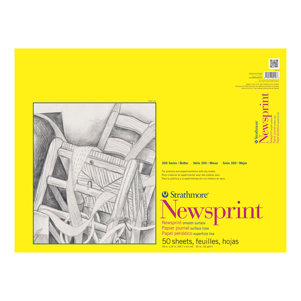 Strathmore 300 Series Smooth Newsprint Pad