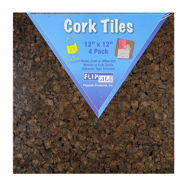 Flipside Dark Cork Tiles, 12