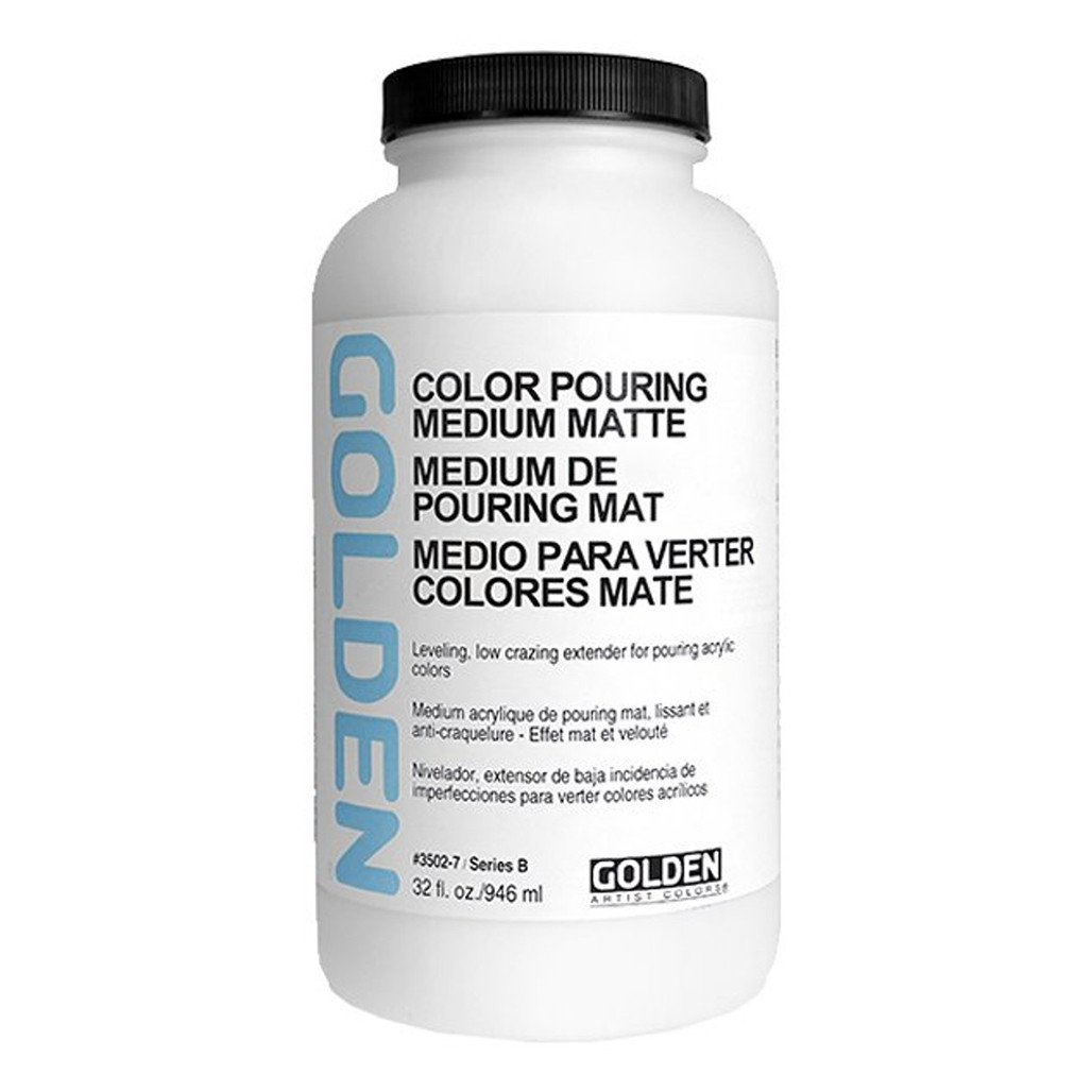 Golden Matte Color Pouring Medium