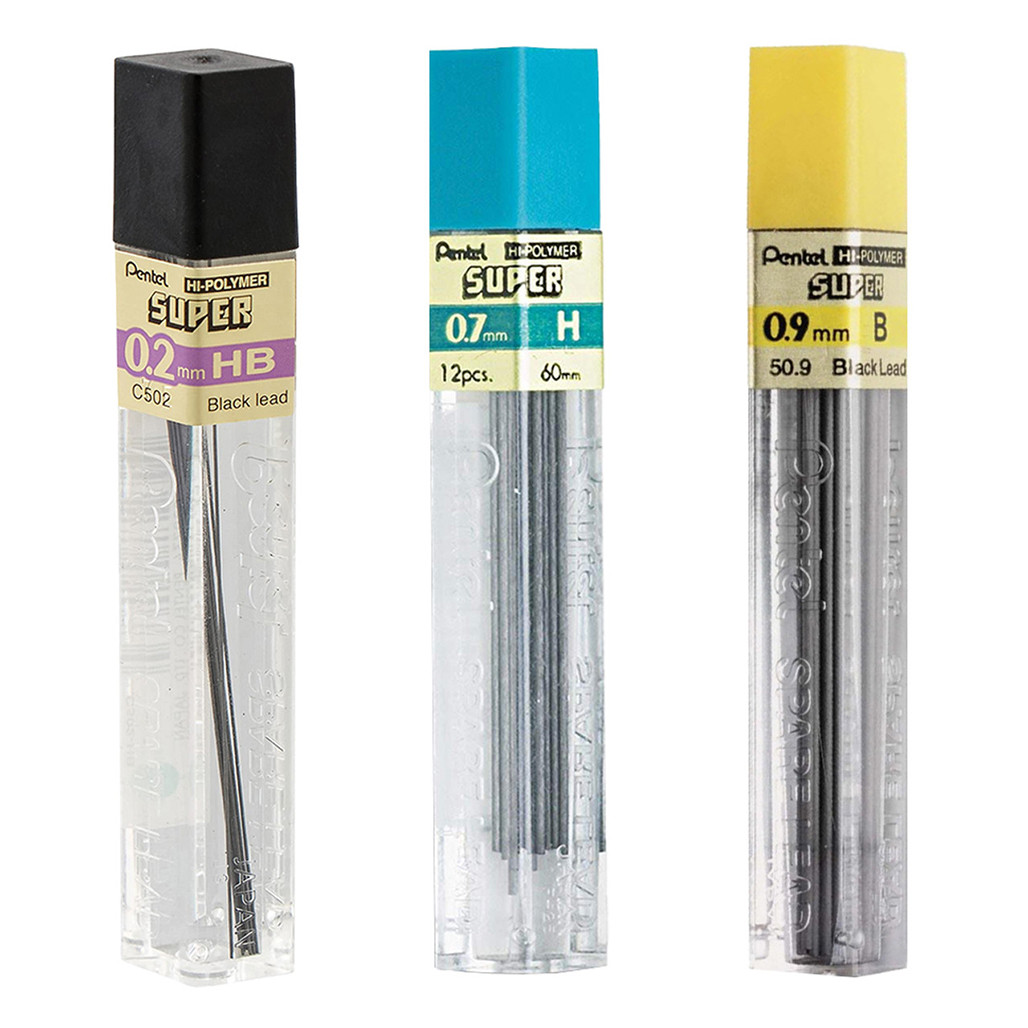 Pentel Super Hi-Polymer Mechanical Pencil Leads