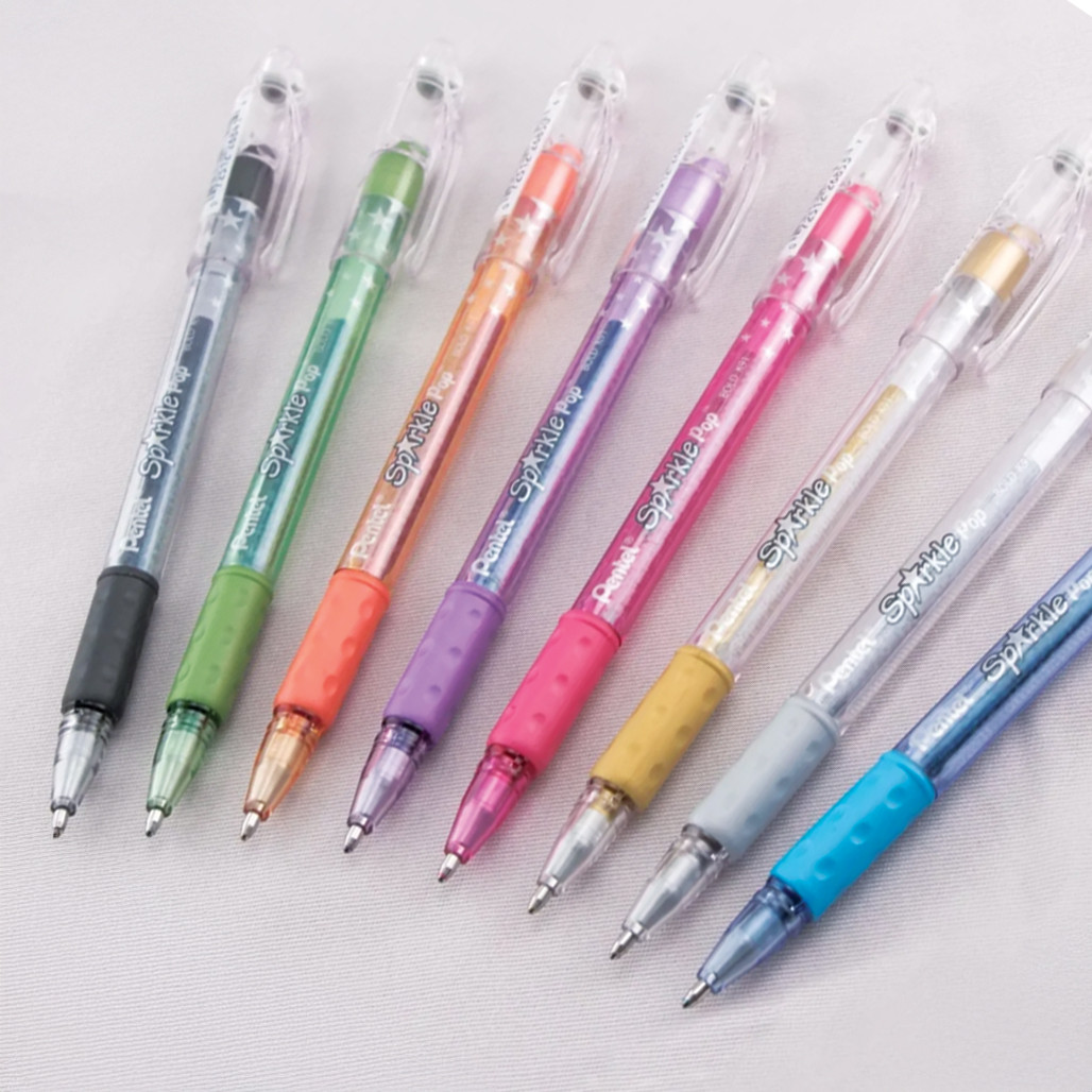 Pentel Sparkle Pop Metallic Gel Pens