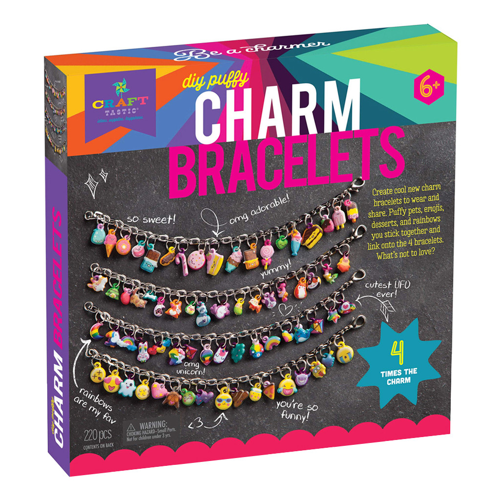 DIY Puffy Charm Bracelet Kit - Artist & Craftsman Supply
