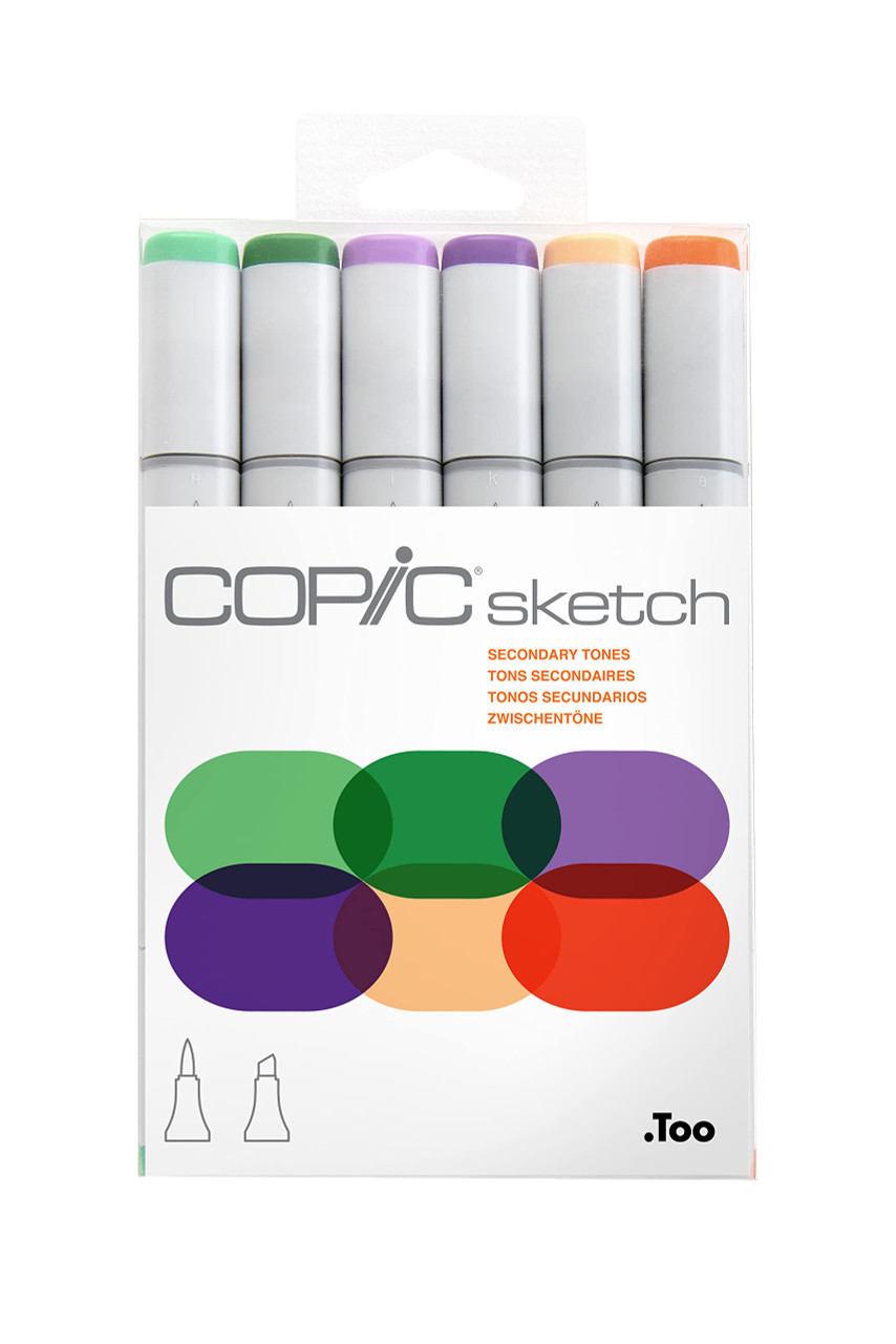 Copic Sketch Marker Set Secondary Tones