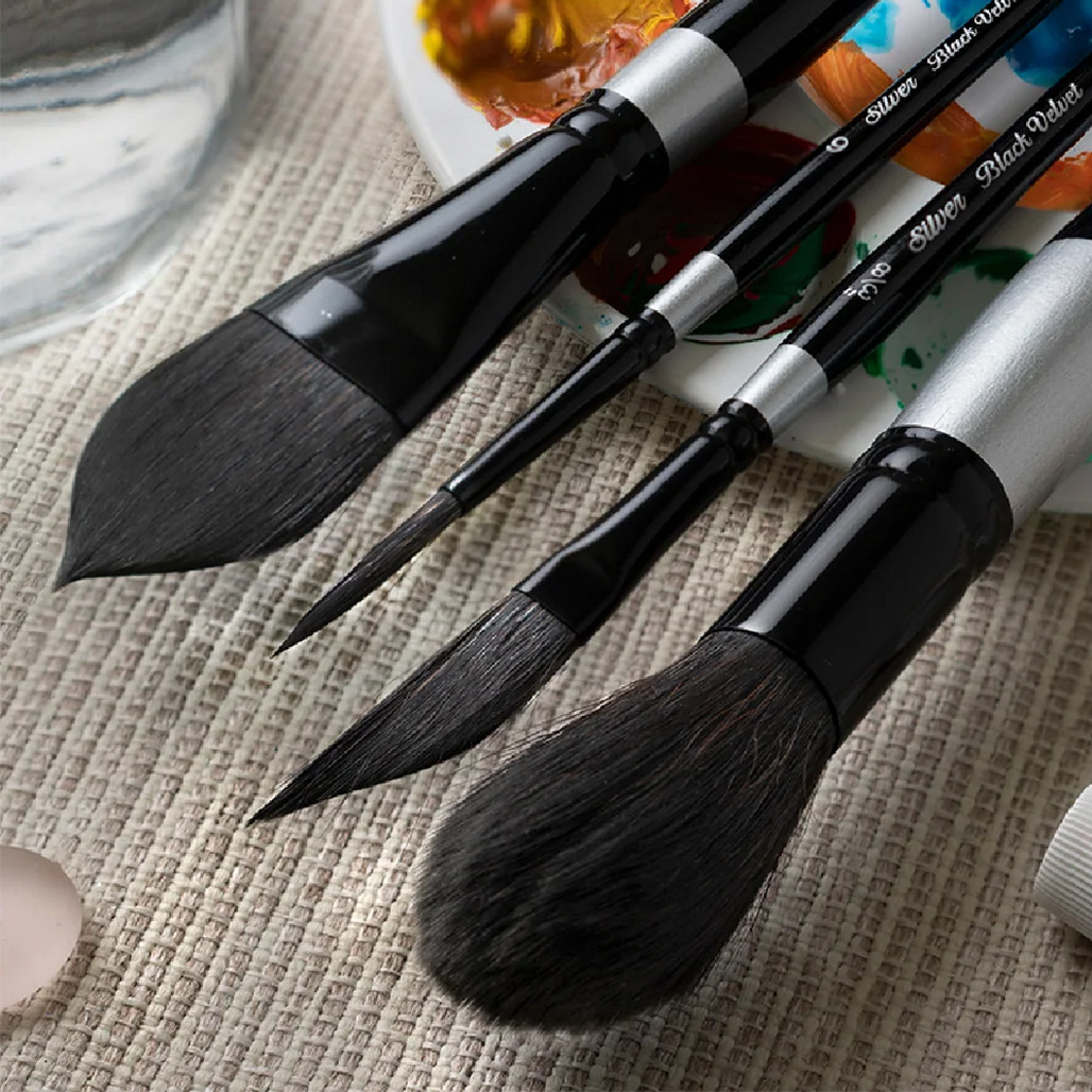 Silver Brush Black Velvet Brushes
