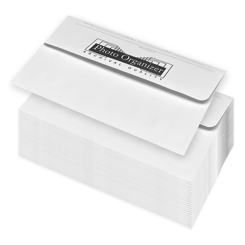 Lineco 4" x 6" Photo File Envelopes, 25 Pack