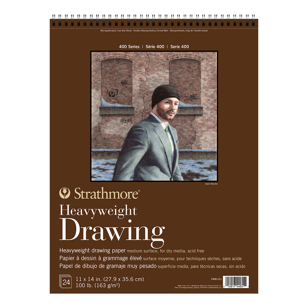 Strathmore 400 Series Heavyweight Drawing Pad, 11" X 14"