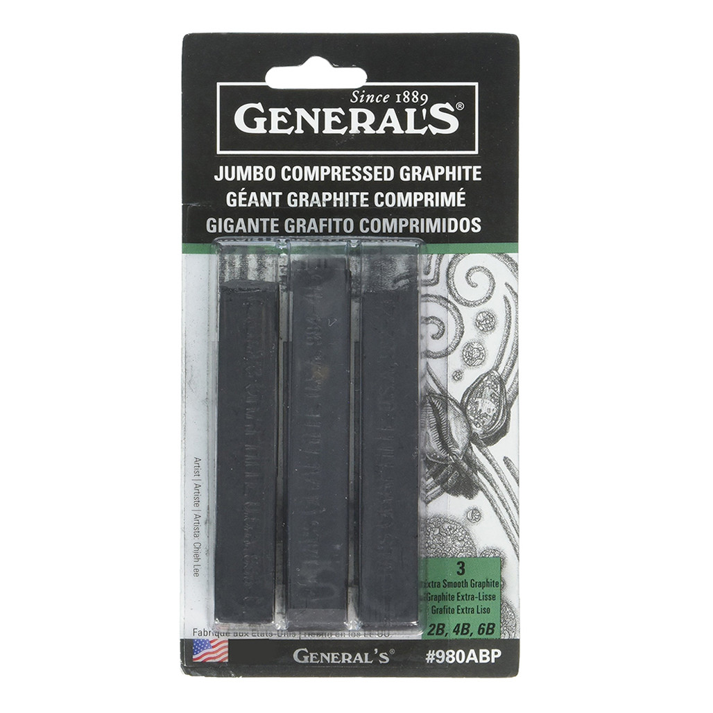 General's Jumbo Graphite Sticks - Artist & Craftsman Supply
