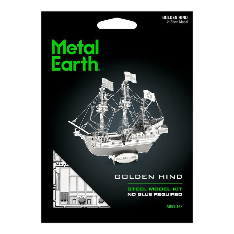 Metal Earth Golden Hind Ship 3D Metal Model Kit