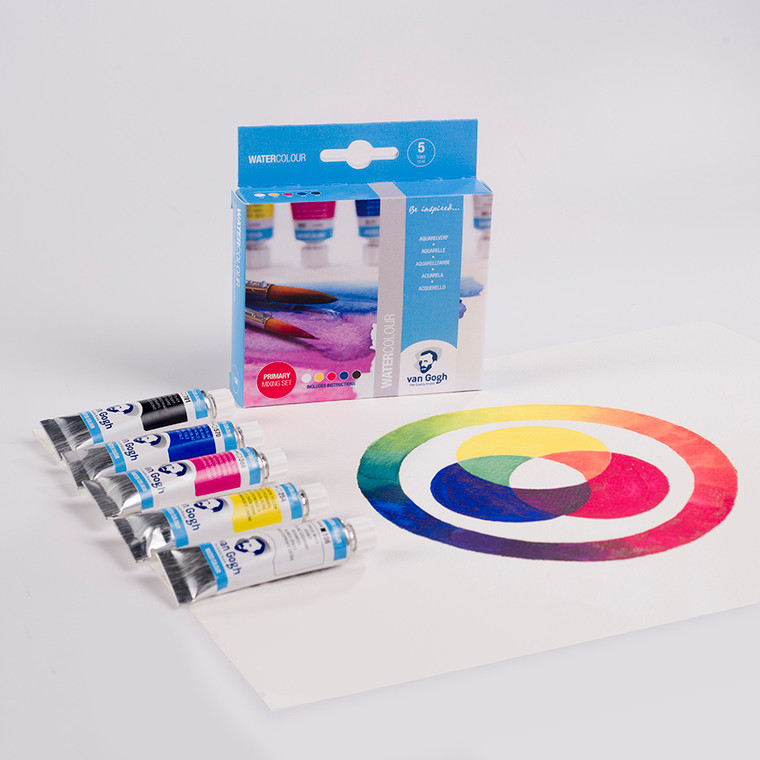 Van Gogh Watercolor Primary Set, 5 Colors - Artist & Craftsman Supply