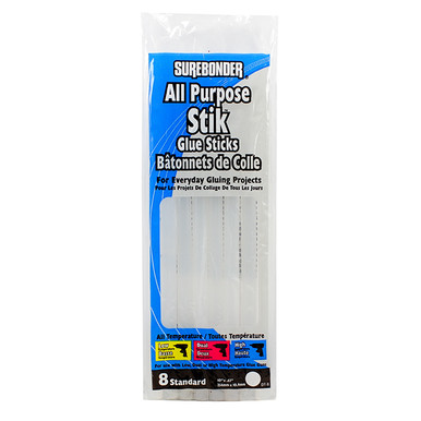 Surebonder All Purpose Stik 10" Glue Sticks, 8 Pack