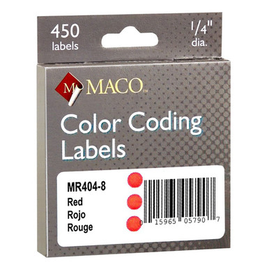 Maco Colored Dots Labels