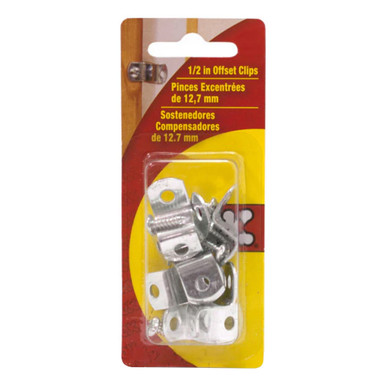 OOK Metal Mirror Hanger Offset Clips, 1/2"