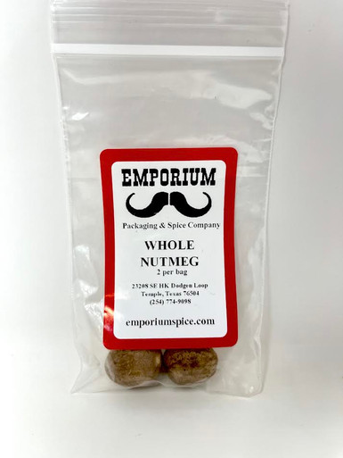 Whole Nutmeg (2 pack) - Emporium Packaging & Spice Co.