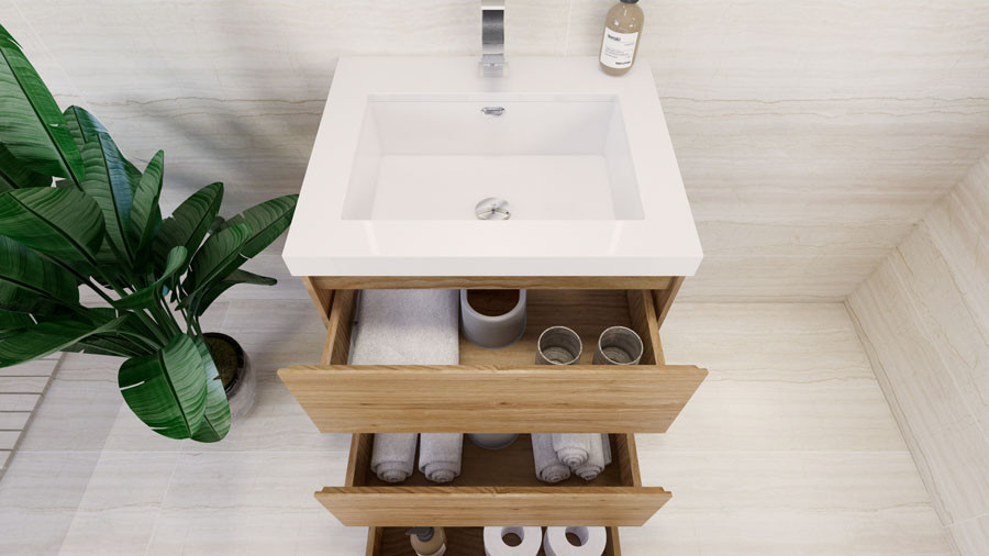 Aron 24" Freestanding with Reinforced Acrylic Sink